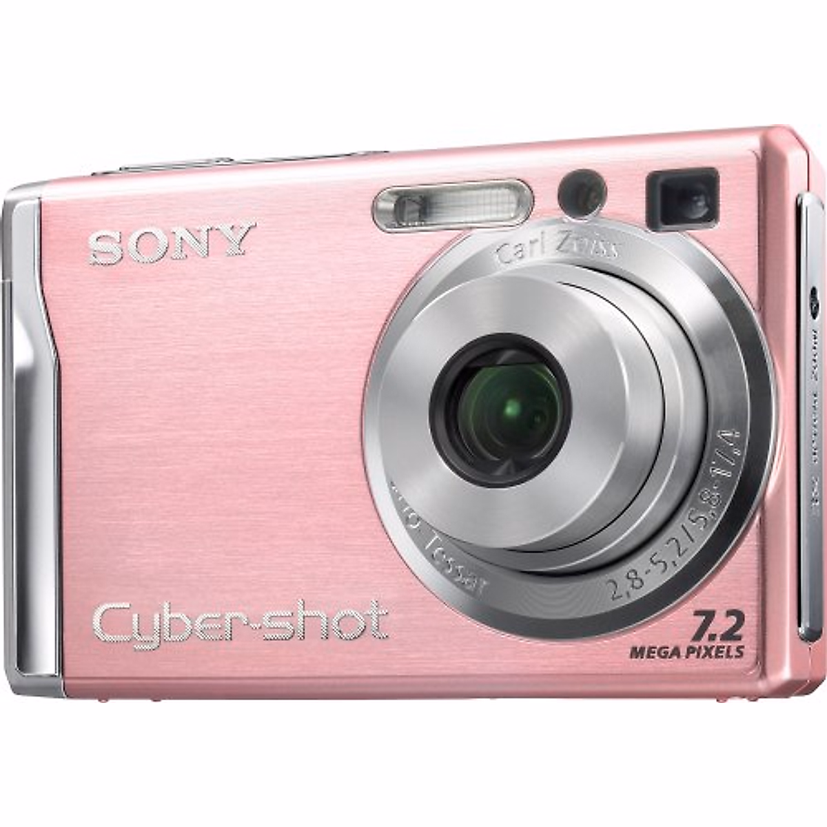 Sony Cybershot DSCW80 7.2MP Digital Camera with 3x Optical Zoom and Super Steady Shot (Pink) (OLD MODEL)