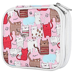 MIWEITOO Knitting Tools Storage Case Double Layer Crochet Hook Zipper Bag with Mesh Pockets, Portable Knitting Tote Basket Yarn Bags Large Craft Supplies Bag