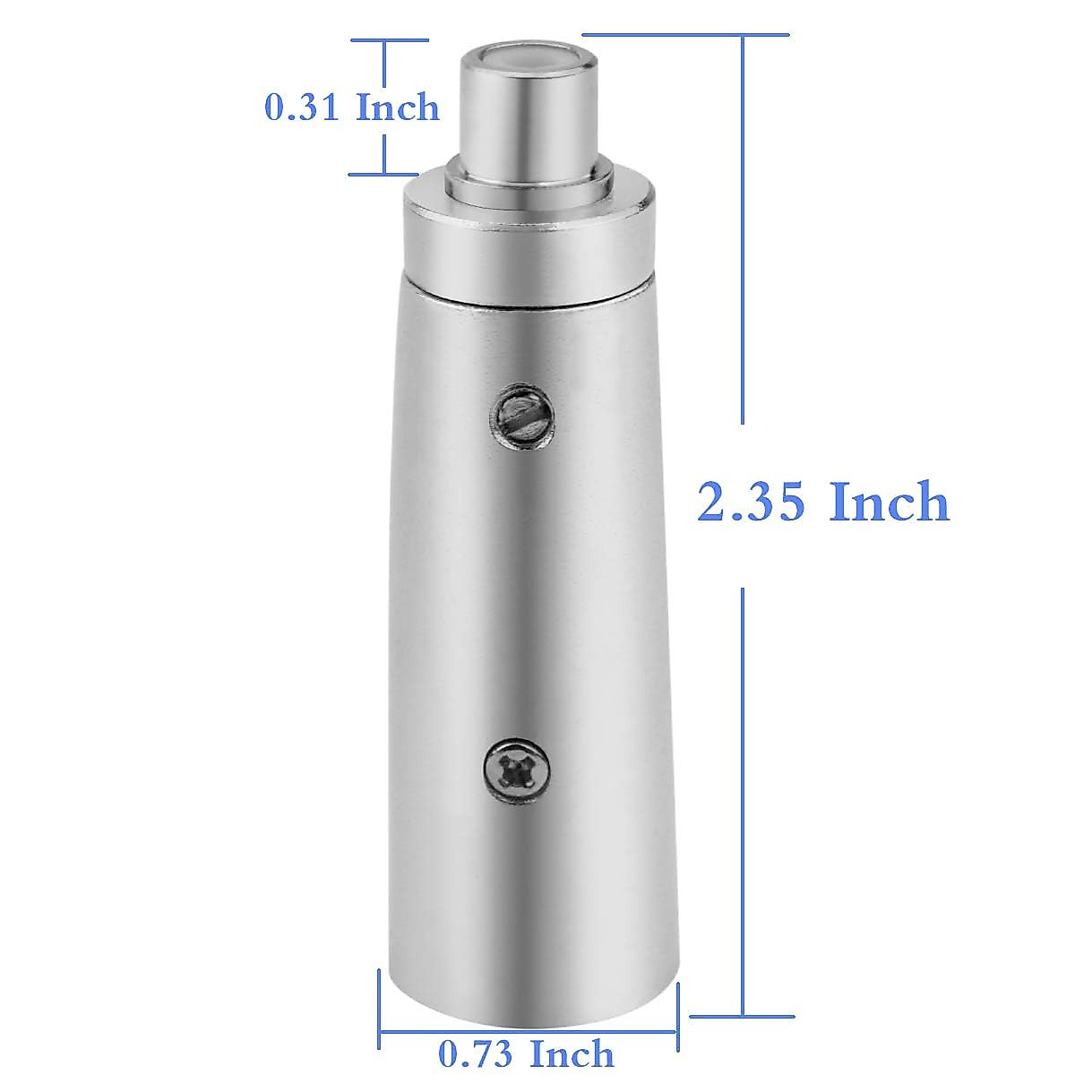 COLICOLY Female RCA to XLR Male Plug Cable Adapter, XLR to RCA Converter Audio Connector for Microphone - 2 Pack