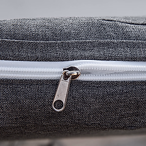 Outsunny 3 Piece Patio Bistro Set, PE Rattan Outdoor Furniture with Cushioned Barrel Chairs & Glass Coffee Table, Conversation Set for Porch, Backyard, Apartment, Balcony, Mixed Gray