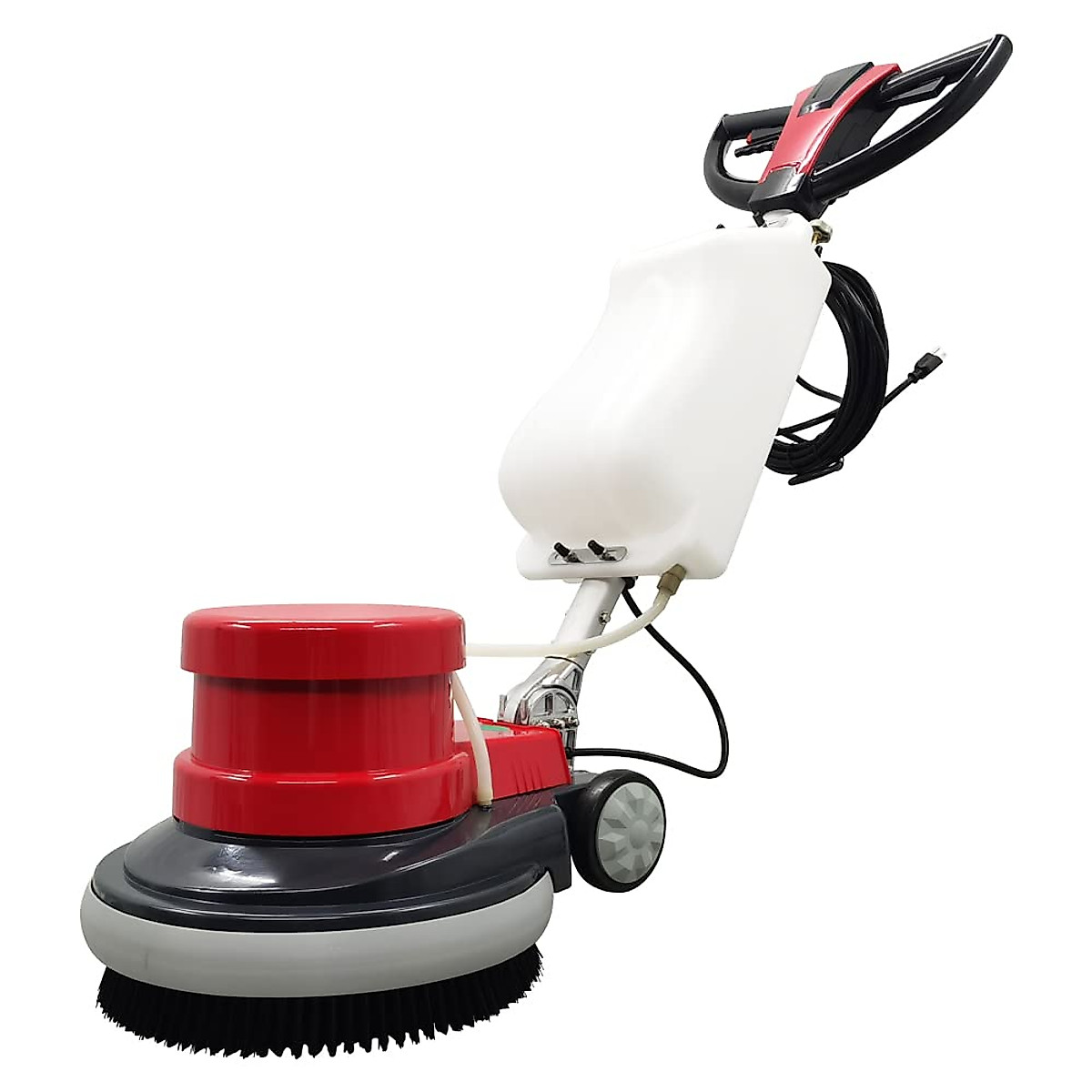 TECHTONGDA Floor Polisher Commercial Floor Buffer Scrubber 17" Carpet Cleaning Machine Industrial Orbiter Floor Cleaning 154RPM with 3gal Tank and 3 Brush heads