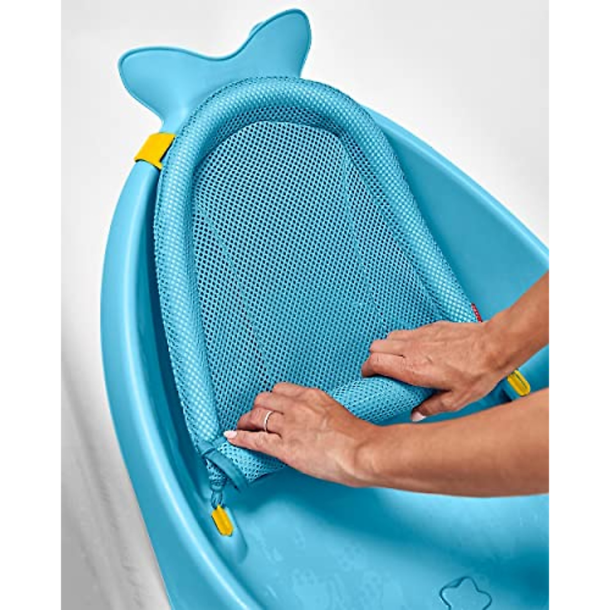 Skip Hop Infant Bath Tub 3-Stage Grow With Baby Smart Sling MOBY Bathtub Blue Age 0+