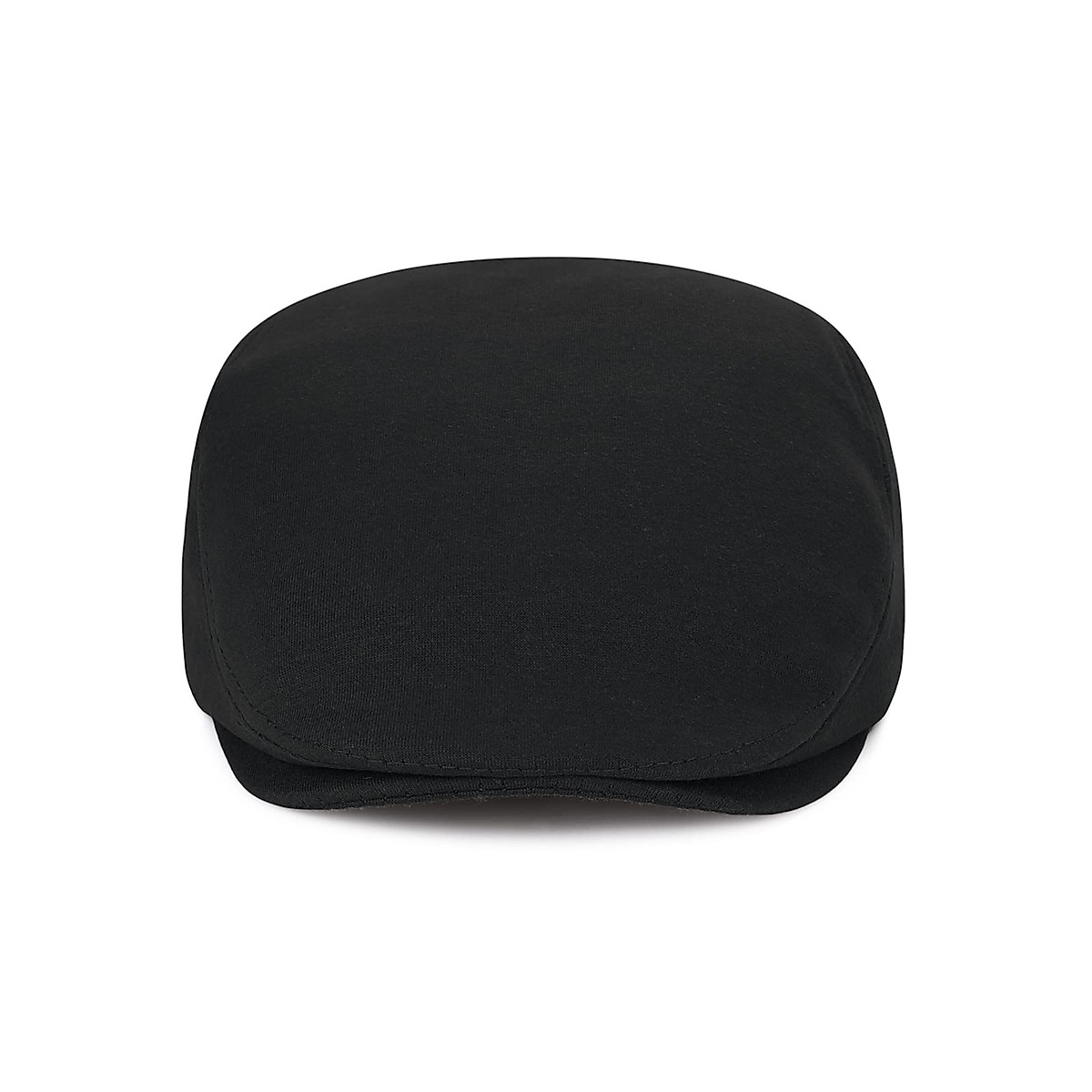 Newsboy Hats for Men Flat Cap Mens Driving Cabbie Cap Classic Soft Breathable Adjustable Fitted Hat Black Beret Mens