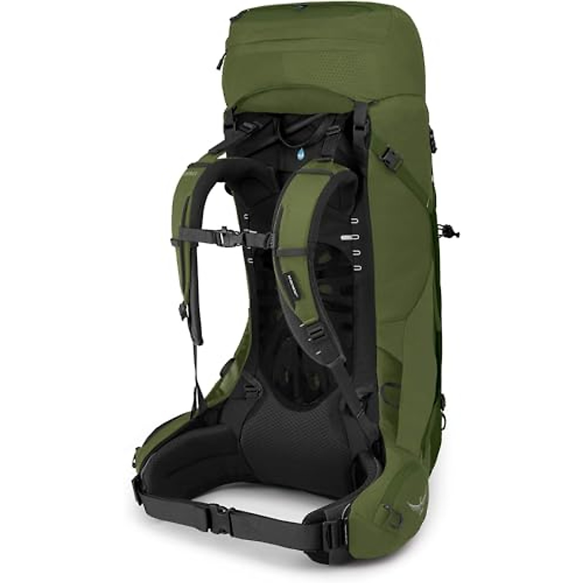 Osprey Aether 55L Men's Backpacking Backpack, Garlic Mustard Green, S/M