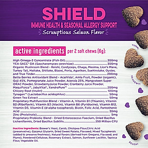 Wellness Salmon Flavored Soft Chew Immune & Allergy Supplements for Dogs, 90 Count