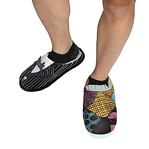 Bioworld Nightmare Before Christmas Jack & Sally Adult Scuff Slippers-L