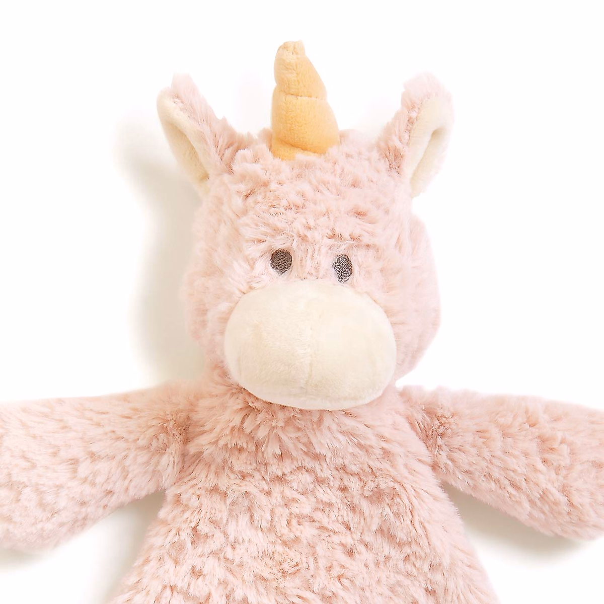 DEMDACO Wendy Unicorn Rose Pink Children's Plush Rattle Blankie