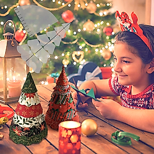 2023 New Christmas Tree Sewing Template Set - 8/12/15 Inch Handmade Christmas Tree Quilting - Christmas Tree Sewing Pattern Template,Quilting Template (All(8in+12in+15in))