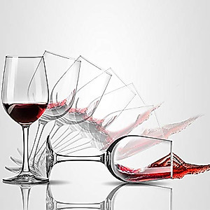 PARACITY Wine Glasses, christmas gift, Crystal Clear Glass, Long Stem Wine Glass for Red and White Wine - 10 OZ (Set of 2), Mother's Day Gift