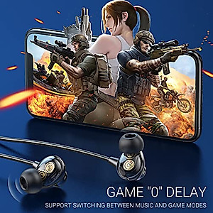 HURKEYE Bluetooth Headphones Neckband 100 Hours Extra Long Playback with Microphone Headset, 4 Speakers Heavy Bass Noise Reduction in Ear Wireless Earbuds Waterproof Running Workout (Black)