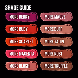 Maybelline Color Sensational Ultimatte Matte Lipstick, Non-Drying, Intense Color Pigment, More Blush, Rose Pink, 1 Count