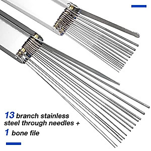 Cleaner Set for Carbon Kit Welding Tip Cleaners for Cutting Torches Nozzles Tips Gas Orifices Sprinklers and Shower Heads, 13 Wire Set (4 Pieces)