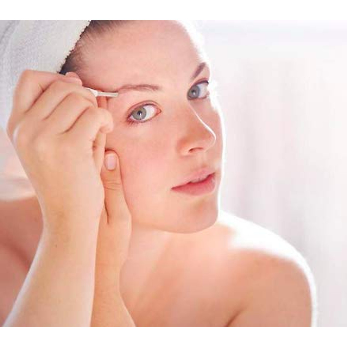 Professional Tweezers Diamond Slant Tip - Diamond Tip Tweezers for Men & Women - High Precision Design for Face, Eyebrow, Hair & Grooming - Stainless Steel Handmade Beauty Tool