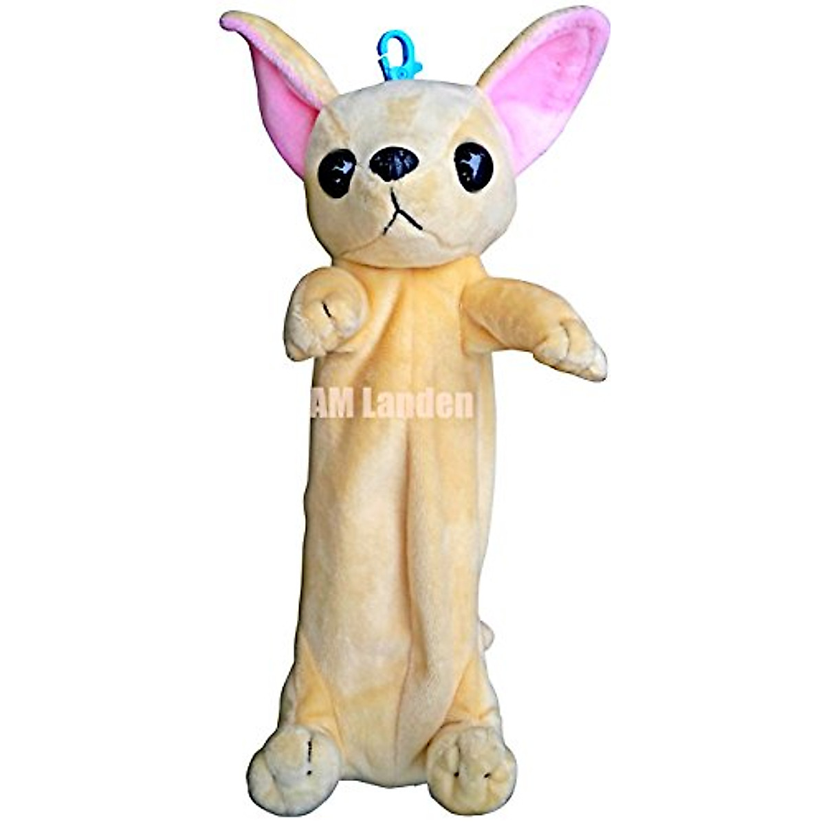 AM Landen Super Cute Soft Plush Chihuahua Cosmetic Makeup Storage Pencil Pouch