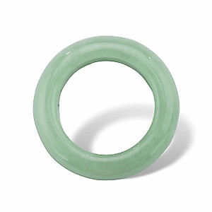 PalmBeach Genuine Green Jade Band Ring Sizes 6-10 Size 8