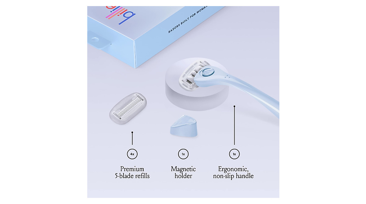 Billie Women's Razor Kit - Smooth Shave & Refills | Cool Blue
