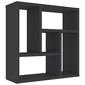 WIFESE 18x6x18 in Floating Shelves Wall Shelves Hanging Shelves Hanging Bookshelf Floating Wall Shelves Wall Shelving Wood Shelves Wall Shelves for Bedroom Living Room Bathroom or Office Grey