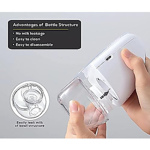 Breast Pump, Double Wearable Electric Breast Pump, Hands Free Breast Pump, Longer Battery Life, Rechargeable Portable Breast Pump with 3 Modes & 10 Levels,LED Display,2 Pack