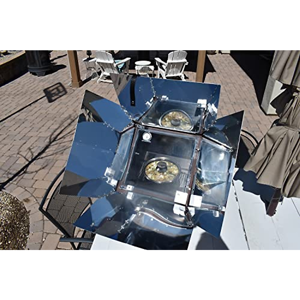 The All-American Sun Oven ** Outdoor Solar Oven / Dehydrator / Slow Solar Cooker with Extra Large Cooking Chamber ** For Home Cooking, Base Camp, Disaster Prep, Family Camping, Homesteading, RV Travel, Remote Living