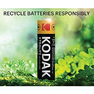KODAK AA Batteries - Alkaline Batteries, 1.5V Mignon LR06 MN1500 AM3 Battery Pack (60 Count) (Qty 60.)