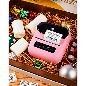 Phomemo M220 Portable Thermal Label Makers, Wireless Label Printer for Address, Labeling, Mailing, Office Supplies Organizing, Label Maker Machine with Tape, Sticker Printer with 3 Rolls of Labels