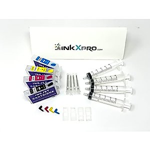 inkxpro 212XL 220XL 288XL 702XL No Chip Empty Replacement Refillable Cartridges Without Chip for WF2850 WF2650 WF2630 WF2830 WF2750 WF2760 WF3720 WF3730 XP-4105 XP-2100 XP434 XP430 XP440 Printers