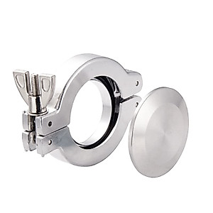 ENTERLIFE NW/KF-25 Blank Flange,Blind Flange Cap, Vacuum Fitting, 304 Stainless Steel Stopper(2 PACK)