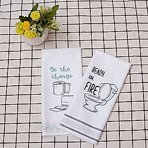 LXOMILL Funny Hand Towels, Funny Bathroom Towel Decor, Decorative Hand Towels for Bathroom, House Warming Gifts for Women