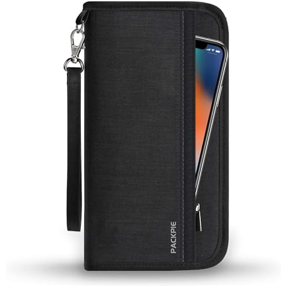 Multiple Passport Holder for Family of 4~5 RFID-Blocking Travel Document Organizer Folder Wallet for Men Women, Black