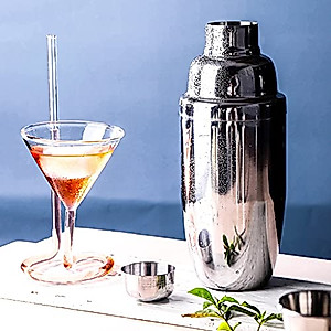 Cocktail Shaker Set Drink Shaker Bartender Kit, 6 Piece Cocktail Shaker Set Stainless Steel Bar Tools,Shaker Tins Bar Tools (Color : A)