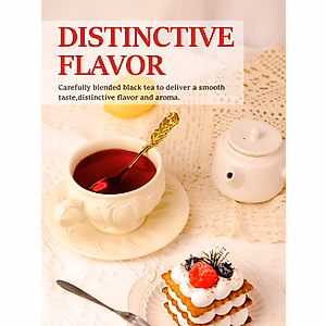 TeeLux Decaf Earl Grey Tea Bags, Decaffeinated Black Tea Blended with Natural Bergamot, Smooth & Full-Bodied, Enjoy Hot or Iced, 100 Count