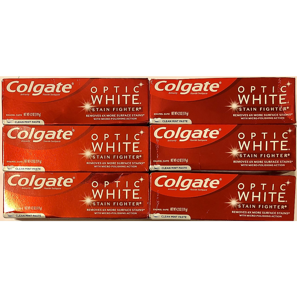 Colgate Optic White Non-Hp Stain Fighter Clean Mint
