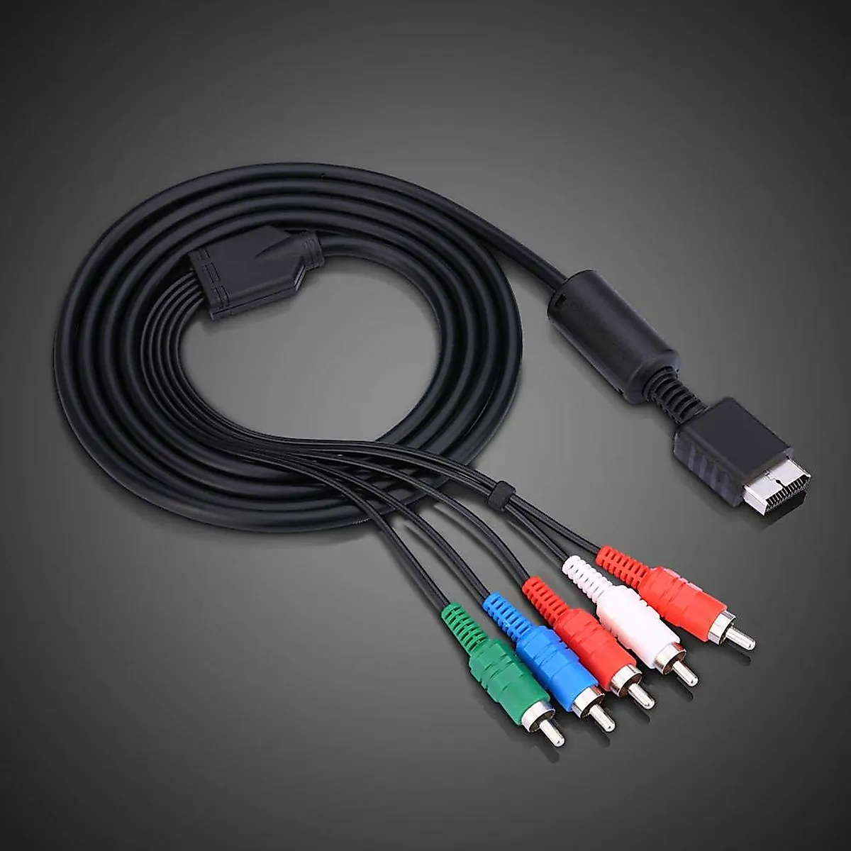 Diydeg Audio Cables, AV Multi Out Video Cable, Audio Cable for PS2 Connect to HDTV or EDTV for PS2 PS3