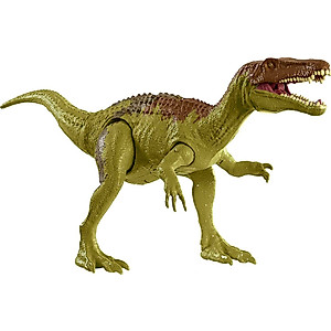 Mattel Jurassic World Camp Cretaceous Roar Attack Baryonyx Limbo Dinosaur Action Figure Toy with Strike Feature and Sounds