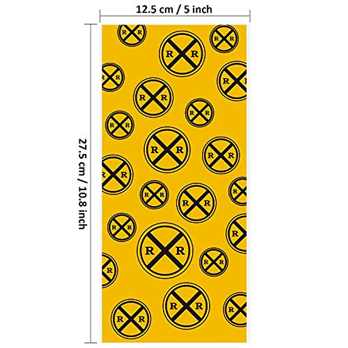 Blulu 100 Pieces Railroad Treat Bags Heat Sealable Treat Candy Bags Train Party Cellophane Treat Party Favor Bags with 100 Pieces Gold Twist Ties for Train or Railroad Themed Party