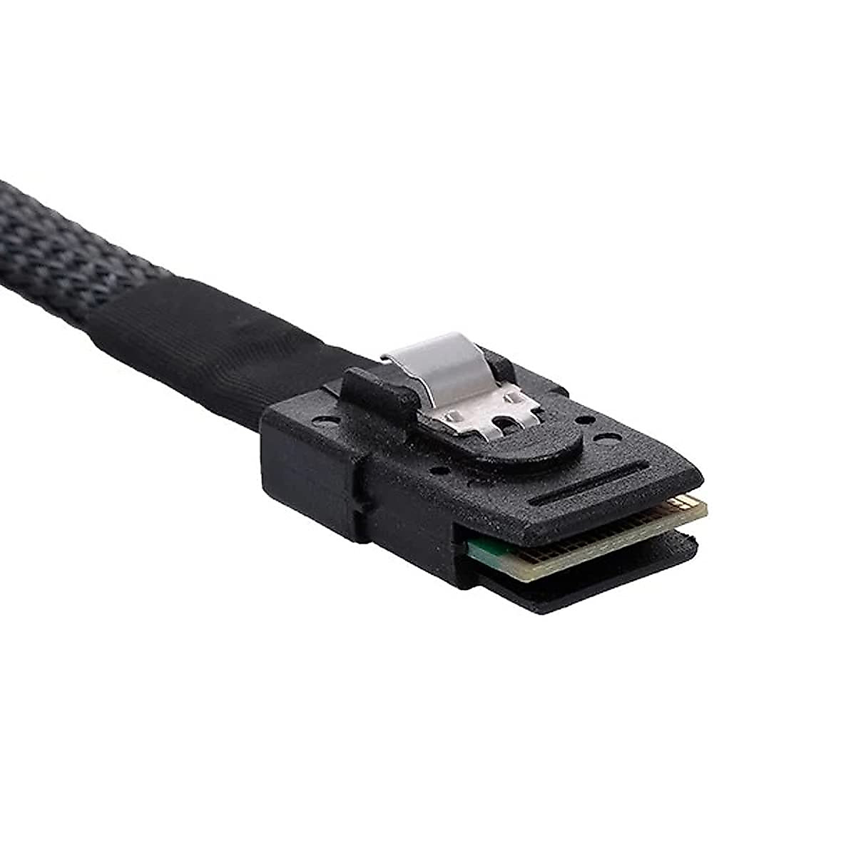 Cablecc Internal 36 Pin Mini SAS SFF-8087 Host to 4 SFF-8482 Target SAS Hard Disk and SATA Power Cable 100cm