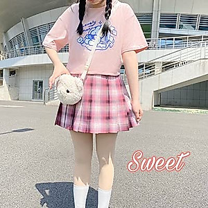 Hipi-shop Bear lolita plush Japanese cute Plush bag Creative shoulder bag Wallet Purse CrossBody bag for women and Girls (Black)