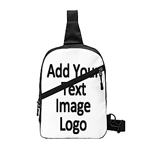 Custom Sling Bag Crossbody Bags Chest Bag For Men Women Design Your Own Personalized Shoulder Backpack Travel Bag Hiking Daypacks With Text Image Chest Sling Backpack Daypack Chest Package