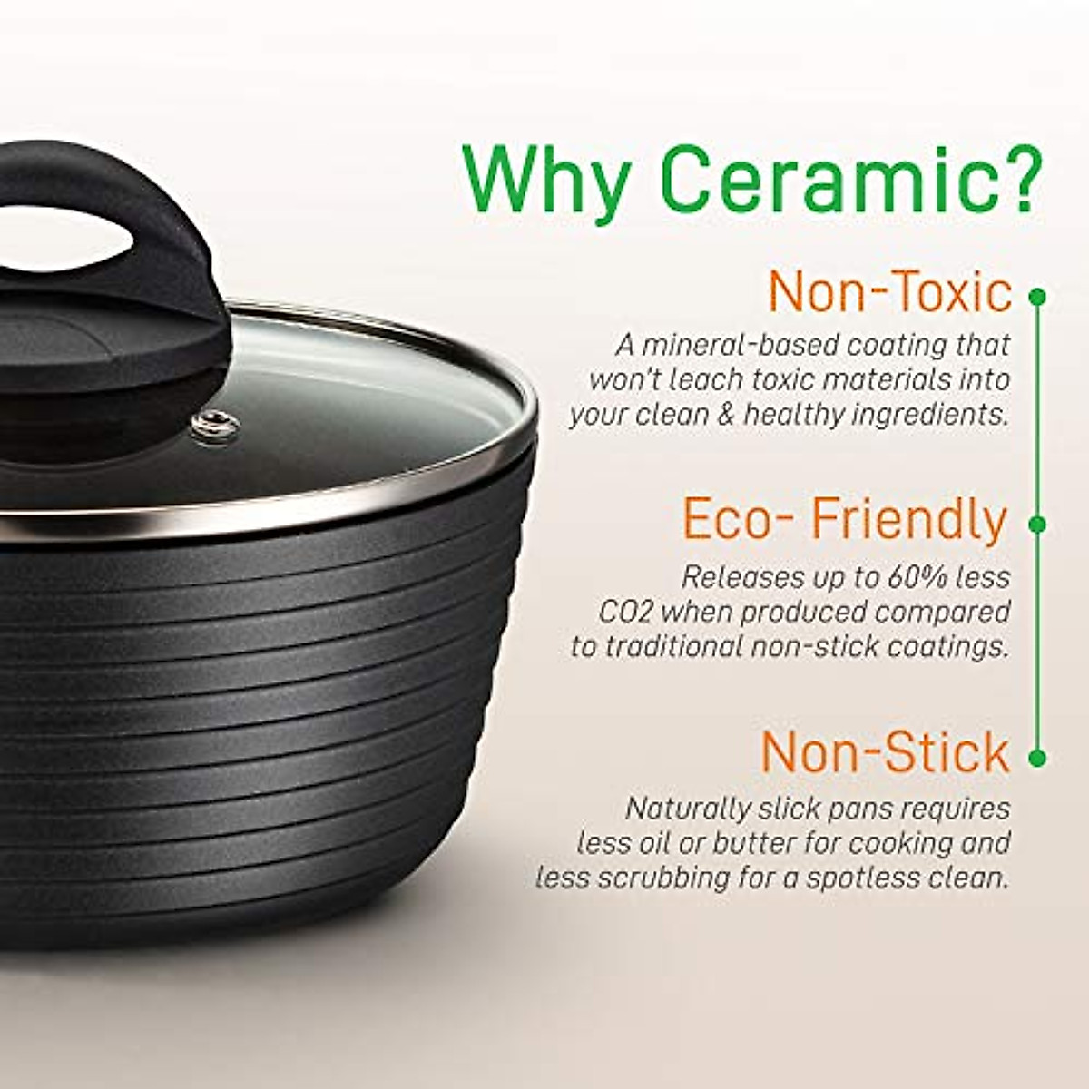 NutriChef 12-Piece Nonstick Kitchen Cookware Set - Professional Hard Anodized Home Kitchen Ware Pots and Pan Set, Includes Saucepan, Frying Pans, Cooking Pots, Dutch Oven Pot, Lids, Utensil -