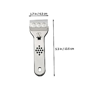 HOLIDYOYO 1 Set Tile Stain Removal Shovel Ice Scraper Paint Scraper Tool Sticker Labels Floor Scraper Scrapers for Stains Cleaning Scraper Scrapers for Wallpaper Tools Stainless Steel Silver