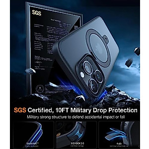 TORRAS Magnetic UPRO Ostand for iPhone 12 Pro Max Case [Compatible with Magsafe] with Stand, [MIL-Grade Drop Protection] Shockproof Matte Back Slim Protective Case iPhone 12 Pro Max Phone Case, Black