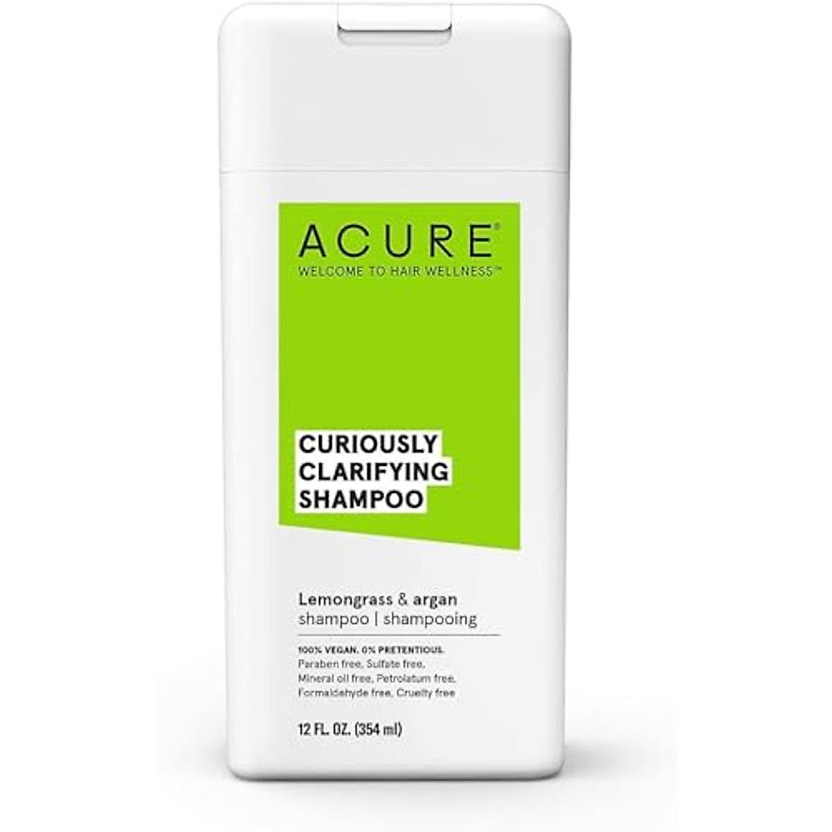 Acure Curiously Clarifying Shampoo With Lemongrass & Argan, 12 Oz