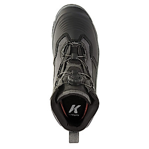 Korkers Men's Darkhorse w Studded Kling-On Soles, Black/Gunmetal, 9