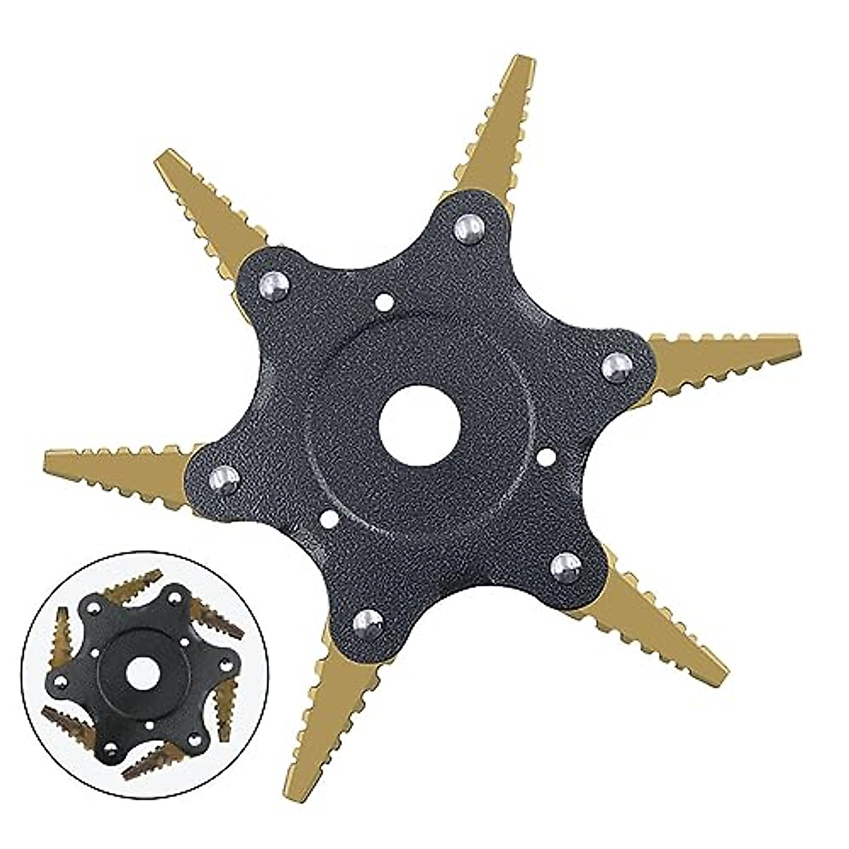 YARNOW Lawn Mower Blade 1PC Brush Cutter Blade Trimmer Heads Universal Trimmer Blade Balancer Metal Lawn Mower Grass Trimmer Blade