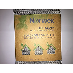 Norwex Netted Dish Cloth - Set of TWO - in Graphite