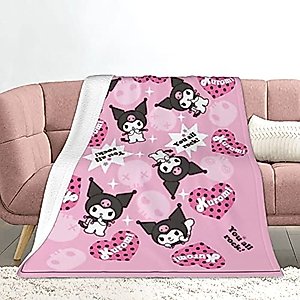 Ultra-Soft Micro Fleece Blanket Plush Lightweight Throw Blankets for All Seasons Living Room Bed 50"X40"
