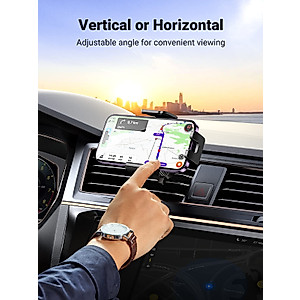 UGREEN Car Phone Holder Phone Mount Car Vent Phone Holder Thick Case Friendly Compatible with iPhone 15 14 Pro Max 14 Plus, iPhone 13 12 11 Pro Max Mini SE XS XR 8 7 6 6S Cell Phone