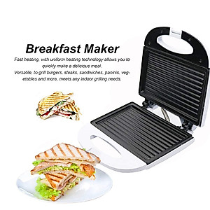 Yosoo Sandwich Maker, Multifunctional Electric Mini Sandwich Bread Maker Non?stick Toaster and Electric Panini Press Baking Pan with US Plug 110V 8.9x8.1x3in