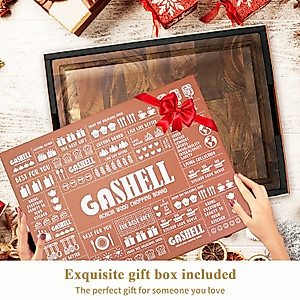 Luxury Acacia Wood Cutting Board, End Grain Cutting board With Juice Groove & Charcuterie Board, Thick Sustainable Wood Chopping Board for Kitchen(16x12x1.5 in)