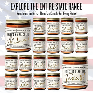 Hawaii Gifts, Hawaii Decor for Home - 'There's No Place Like HawaiiCandle, w/Tropical Fig & Native Sandalwood I Hawaii Souvenirs I Hawaii State Gifts I 9oz Jar, 50Hr Burn, USA Made